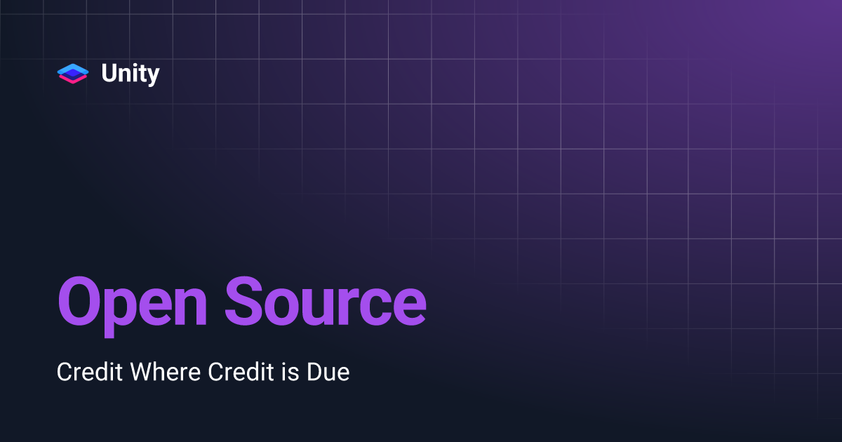 Open Source | Unity